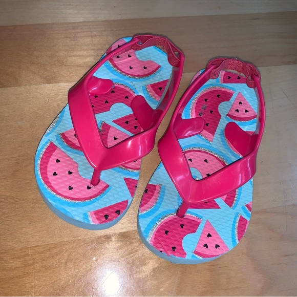 Shoes | Watermelon Print Summer Flip Flop Sandals Toddler Girl | Poshmark